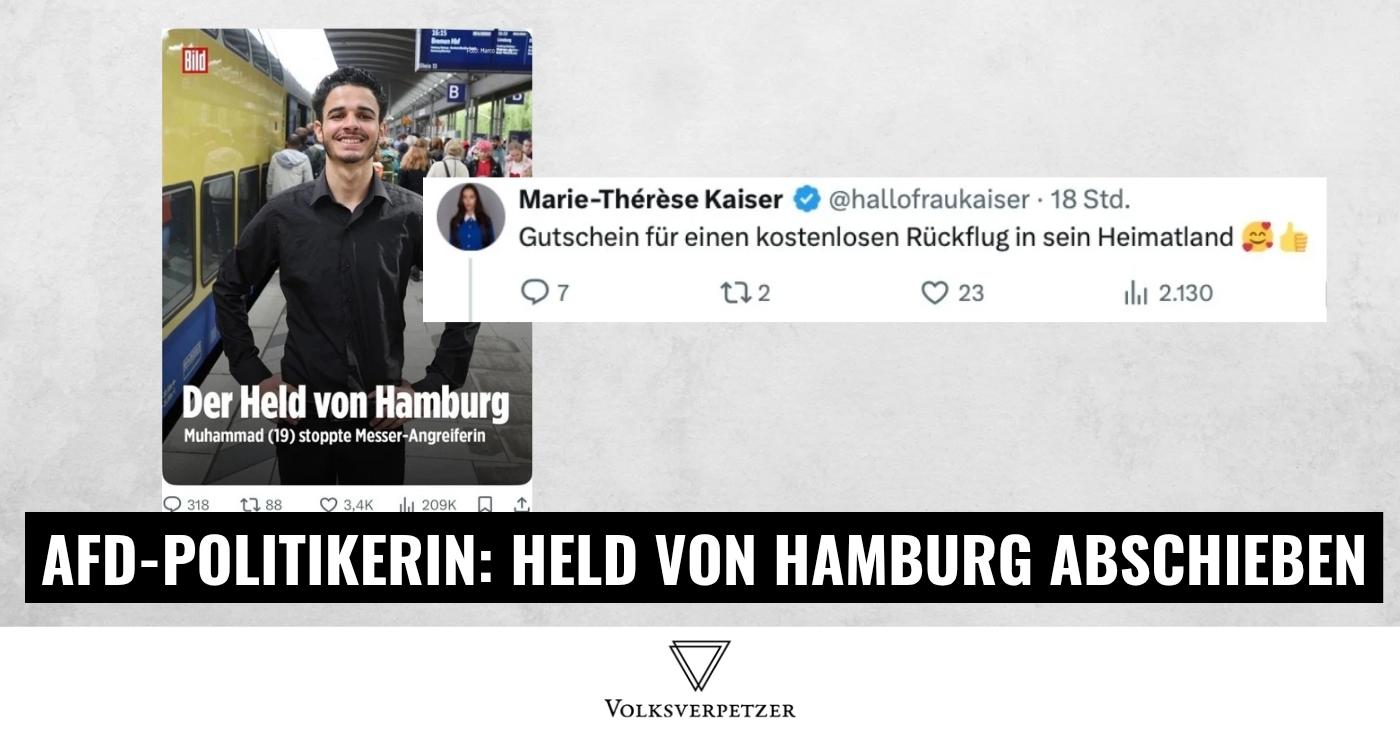 Völlig Lost: AfD-Politikerin will Helfer von Hamburg abschieben ⁄ Dirk ...